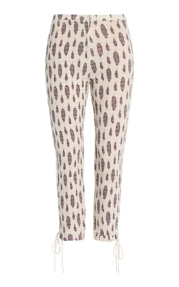 Isabel Marant Étoile Alene High-rise Cropped Pants - Print