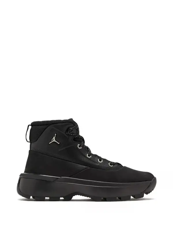 JORDAN City Logo Lace-up Boots - Black