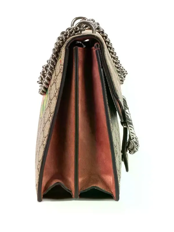 Gucci Floral-print Shoulder Bag - Neutrals