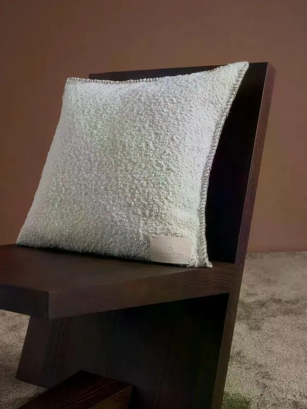 Manière De Voir Boucle And Whipstitch Reversible Cushion