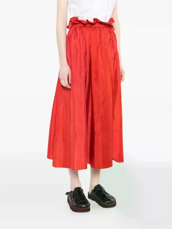 JIL SANDER Ruffled Midi Skirt
