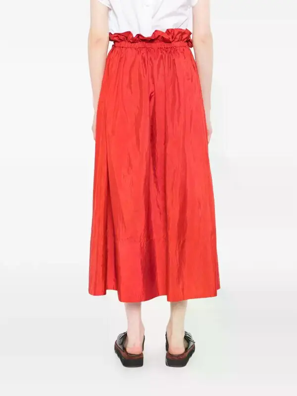 JIL SANDER Ruffled Midi Skirt