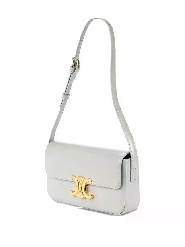 Celine Teen Triomphe Triple Lock Shoulder Bag - Blue