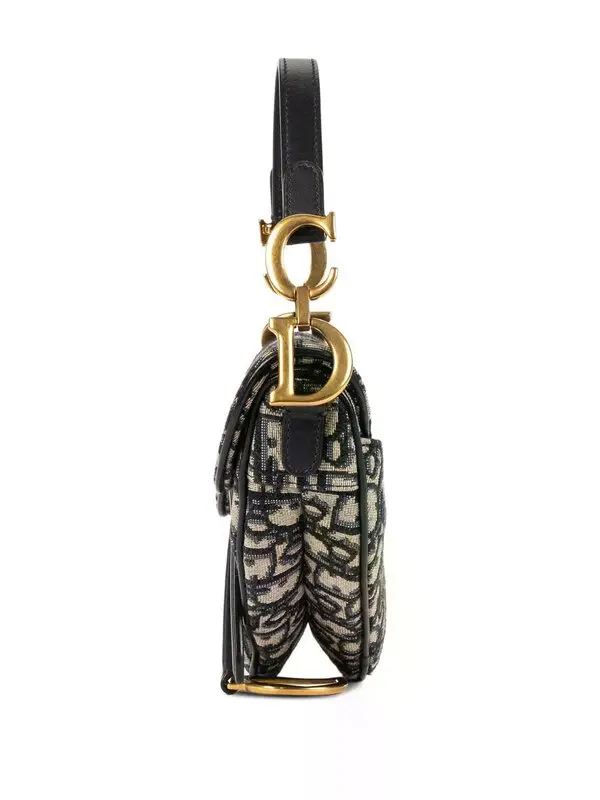 Dior Saddle Monogram Shoulder Bag