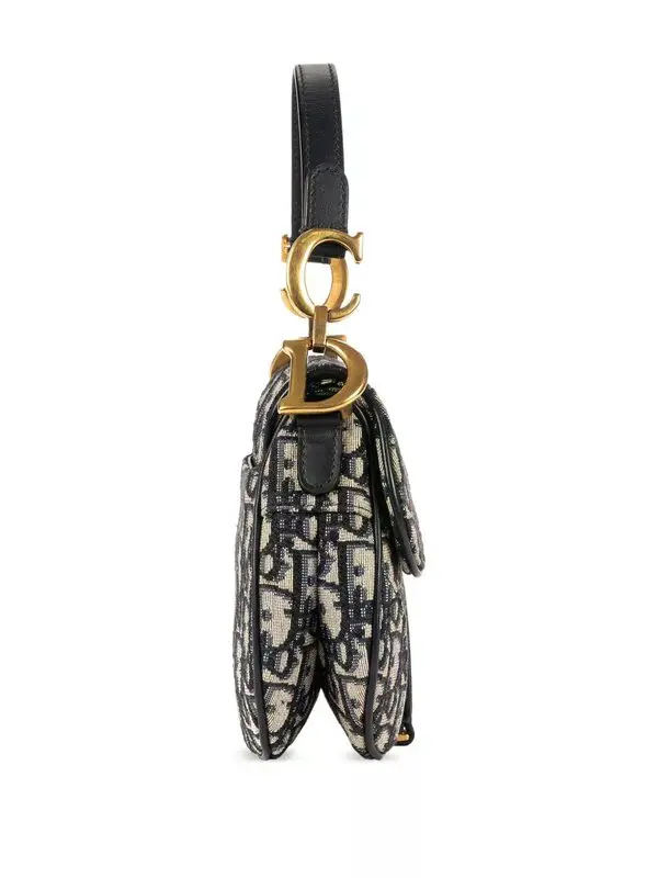 Dior Saddle Monogram Shoulder Bag