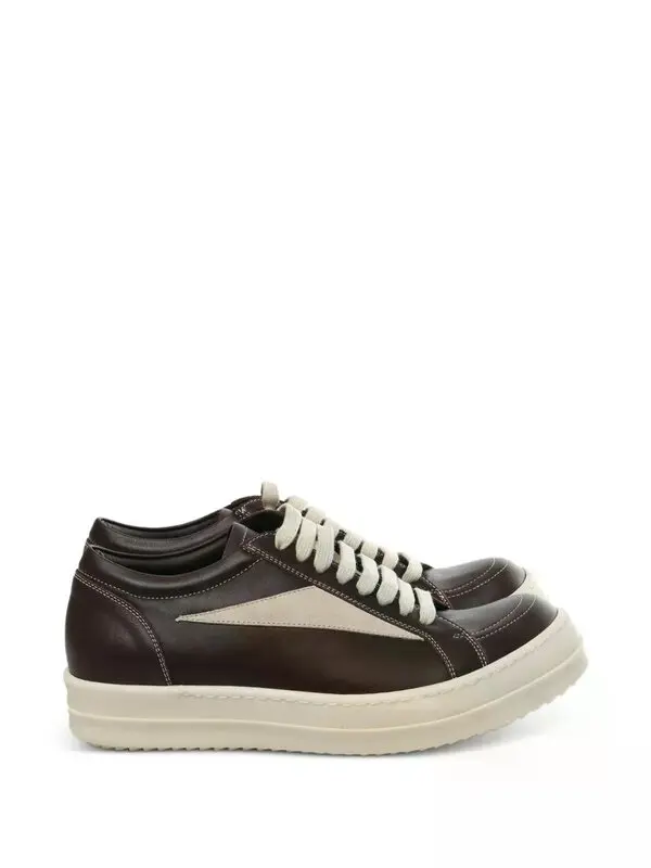 Rick Owens Panelled Sneakers - Brown