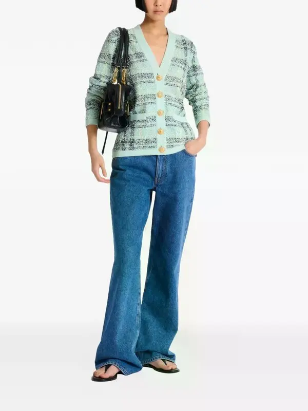 Balmain Glittered Tweed Cardigan