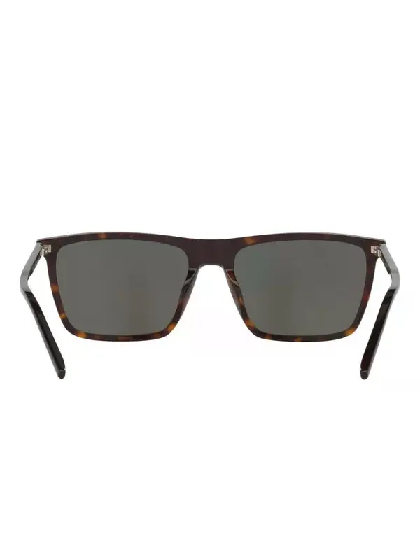Saint Laurent Rectangle-frame Sunglasses - Brown