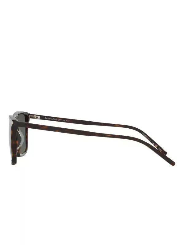 Saint Laurent Rectangle-frame Sunglasses - Brown