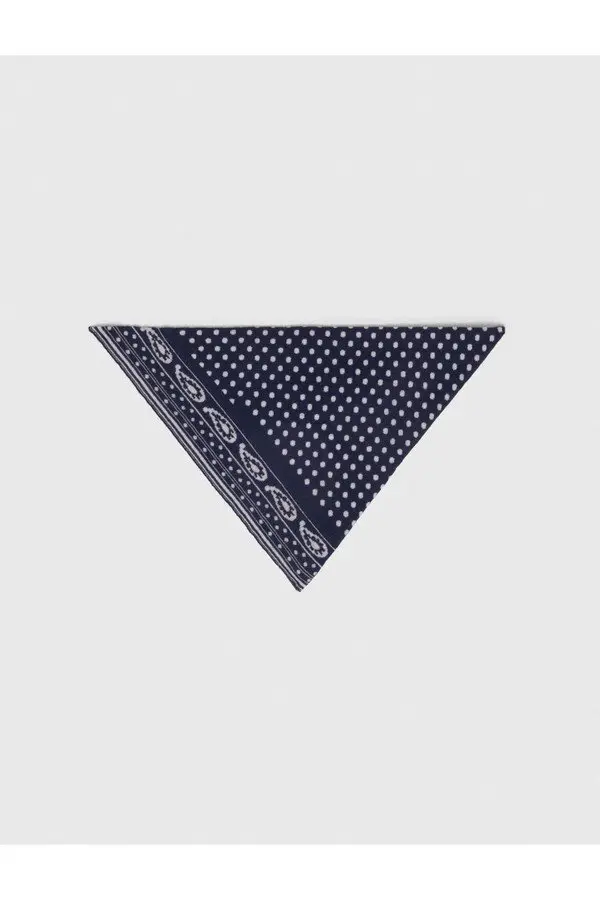 Maje Reversible Wool And Cashmere Scarf - Navy