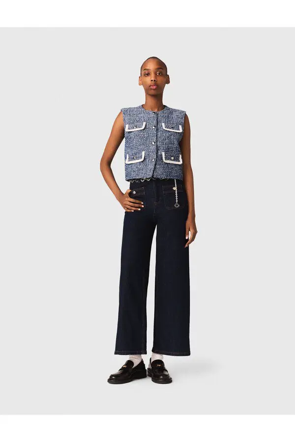 Maje Tweed Vest