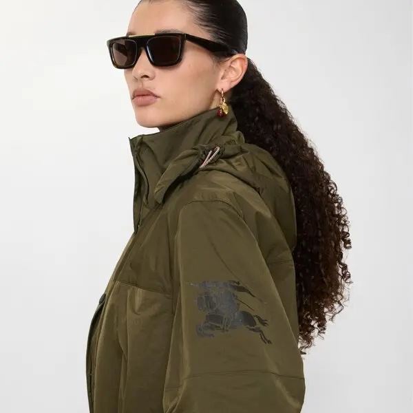 Burberry Cropped Nylon Norwood Jacket