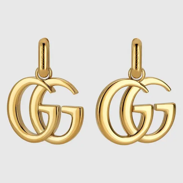 Gucci Gg Marmont Earrings - Gold-toned Metal