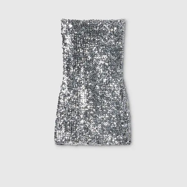 Gucci Sleeveless Sequined Mini Dress