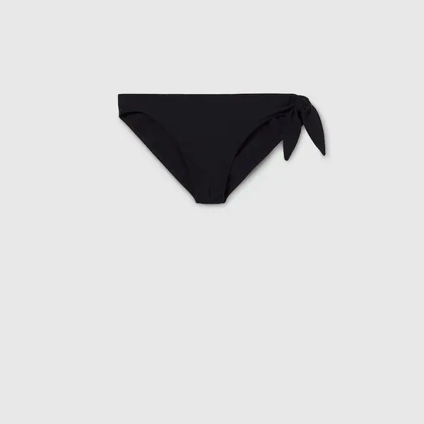Gucci Stretch Jersey Swim Briefs With Knot Detail - Black