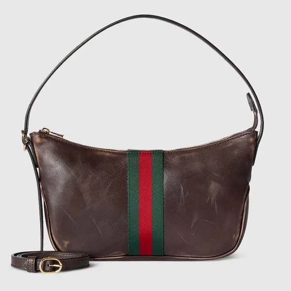 Gucci Lunetta Small Crossbody Bag - Brown