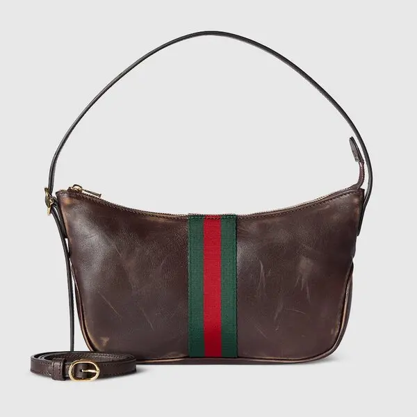 Gucci Lunetta Small Crossbody Bag - Brown