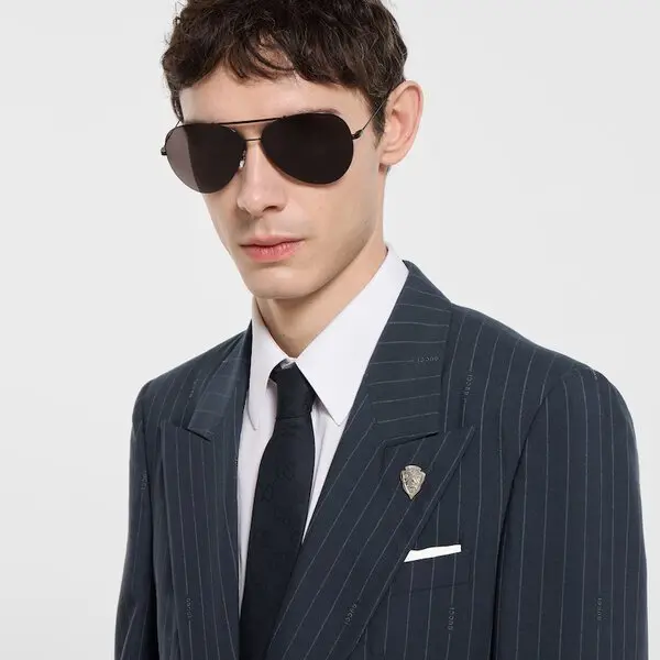 Gucci Pinstripe Wool Jacket