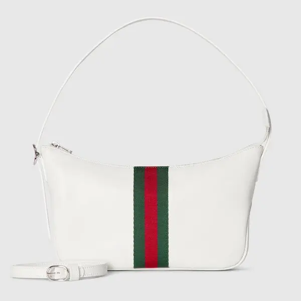 Gucci Lunetta Small Crossbody Bag - White