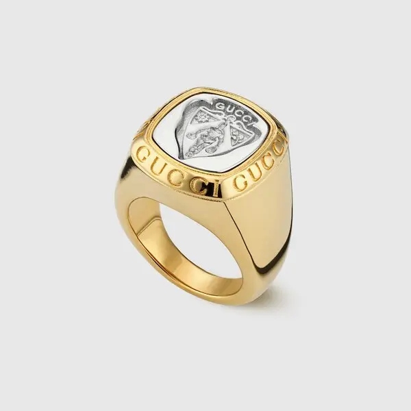 Gucci Crest Signet Ring