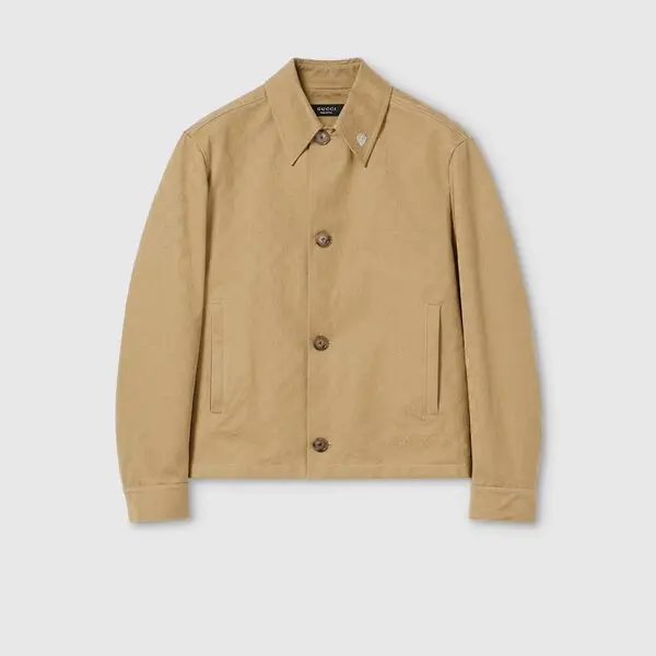Gucci Gg Cotton Gabardine Jacket