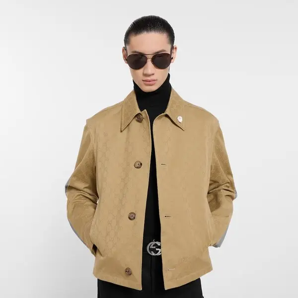 Gucci Gg Cotton Gabardine Jacket