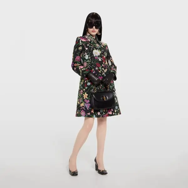 Gucci Flora Silk Brocade Coat