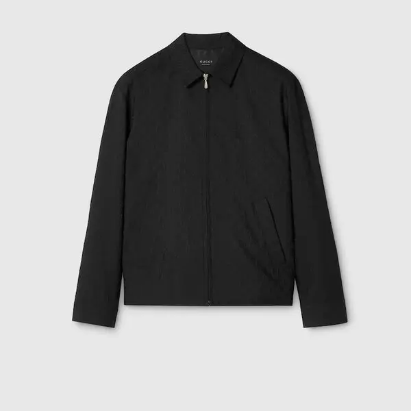 Gucci Gg Wool Zip Jacket