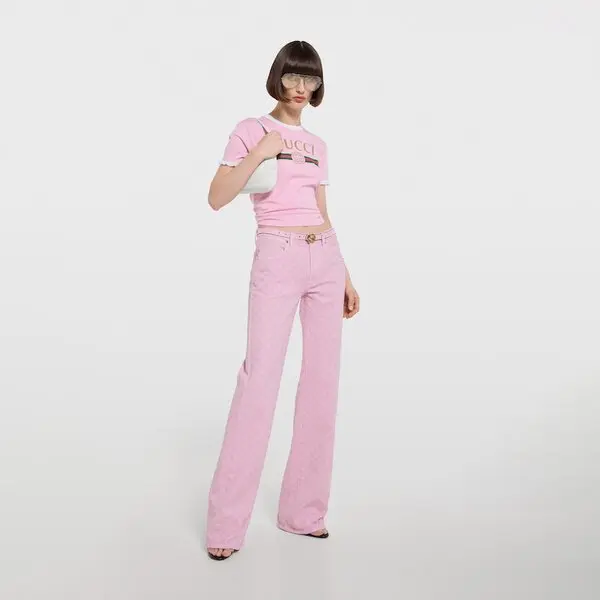 Gucci Reversible Thin Belt With Interlocking G Buckle