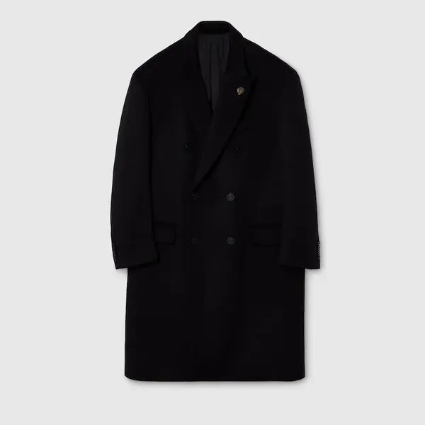 Gucci Double-breasted Wool Cashmere Coat