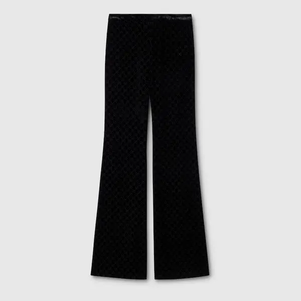 Gucci Gg Stretch Devoré Velvet Pants