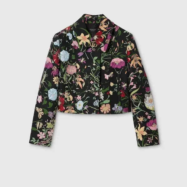 Gucci Flora Silk Brocade Jacket