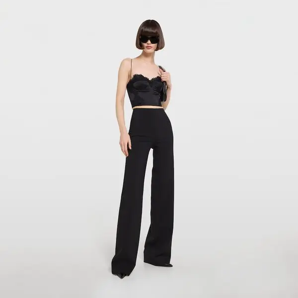 Gucci Embroidered Silk Satin Top