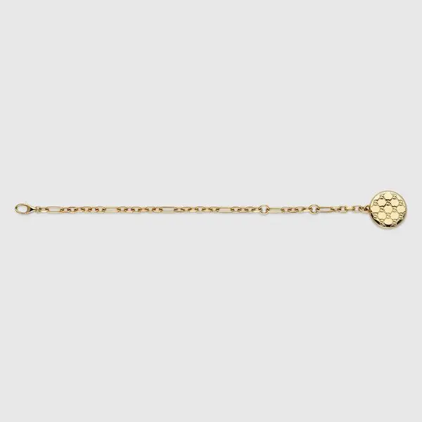 Gucci Gg Motif Charm Chain Bracelet