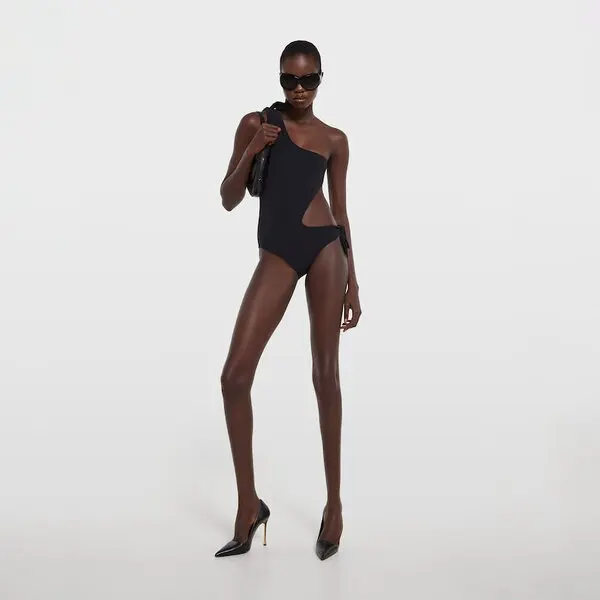 Gucci Stretch Jersey Swimsuit With Embroidery
