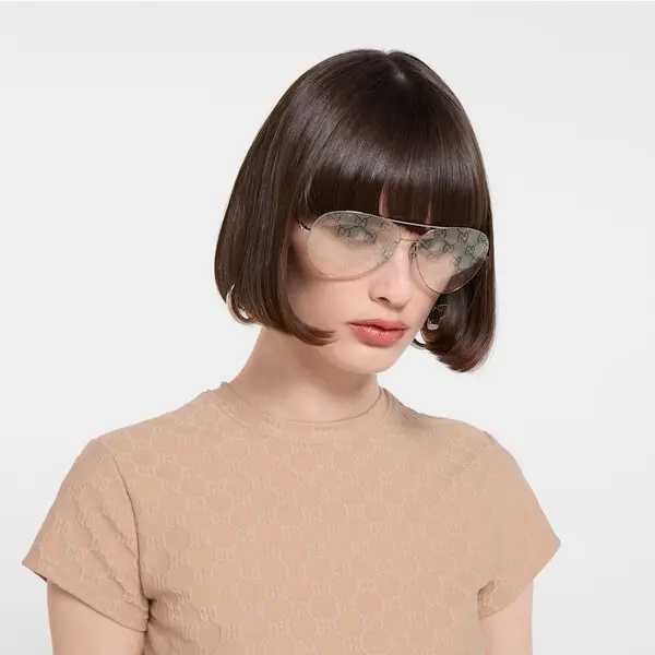 Gucci Gg Jersey Jacquard T-shirt - Beige