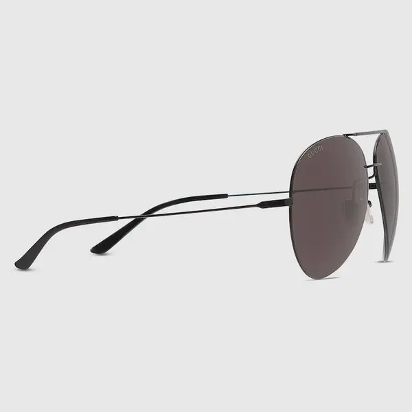 Gucci Pilot Frame Sunglasses With Interlocking G