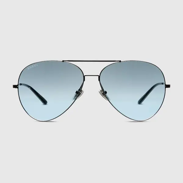 Gucci Pilot Frame Sunglasses - Black