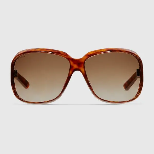 Gucci Square Frame Sunglasses - Brown