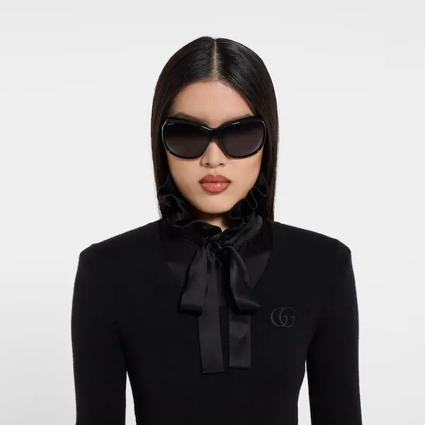 Gucci Fine Cashmere Silk Top With Embroidery