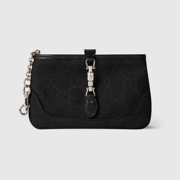 Gucci Jackie Zip Key Pouch - Black