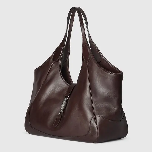 Gucci Mercato Medium Leather Tote - Brown