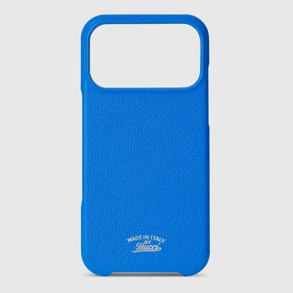 Gucci Case For Iphone 17 Pro Max Leather - Blue