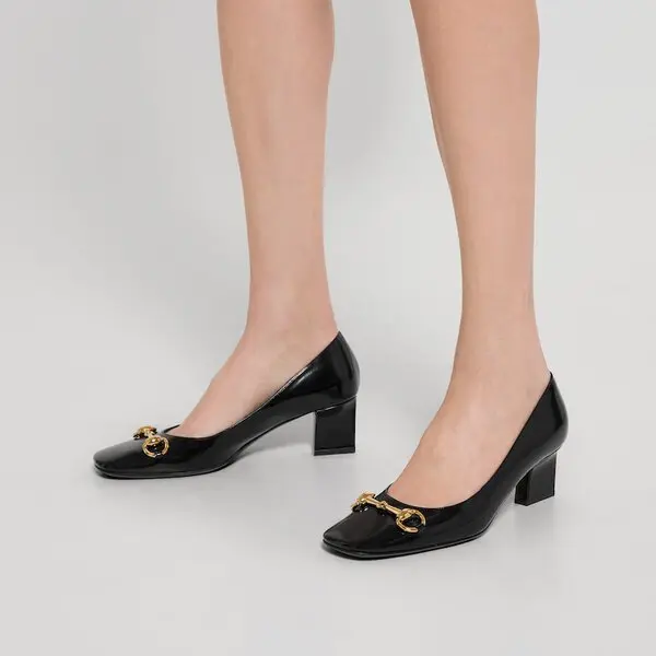 Gucci Signora Leather Pumps - Black