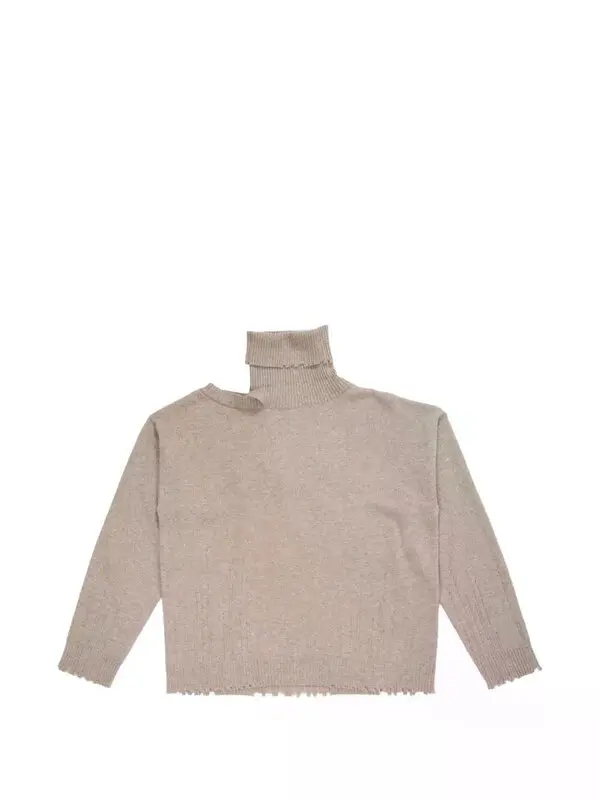 UMA WANG Cut-out Roll-neck Top