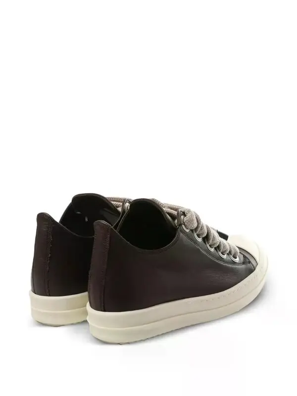 Rick Owens Leather Low-top Sneakers - Brown