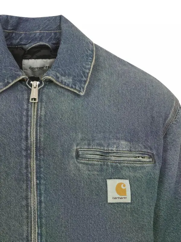 Carhartt Work In Progress Denim Zip Jacket - Blue