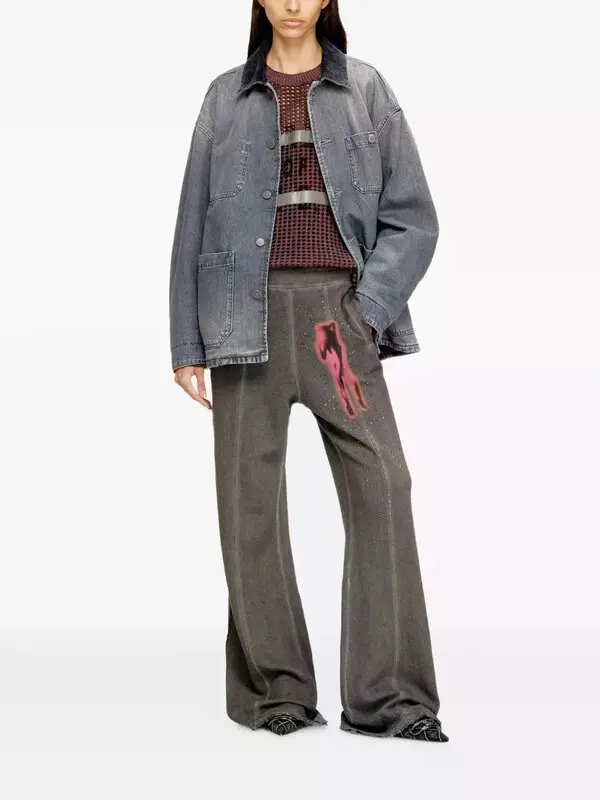 DIESEL® Patch-pocket Denim Jacket - Grey