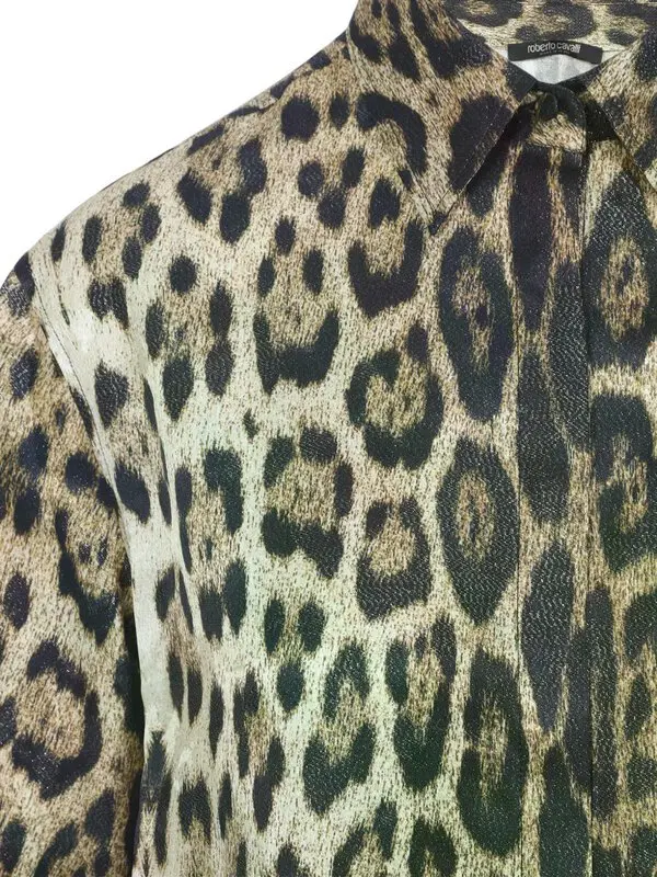 Roberto Cavalli Leopard-print Shirt