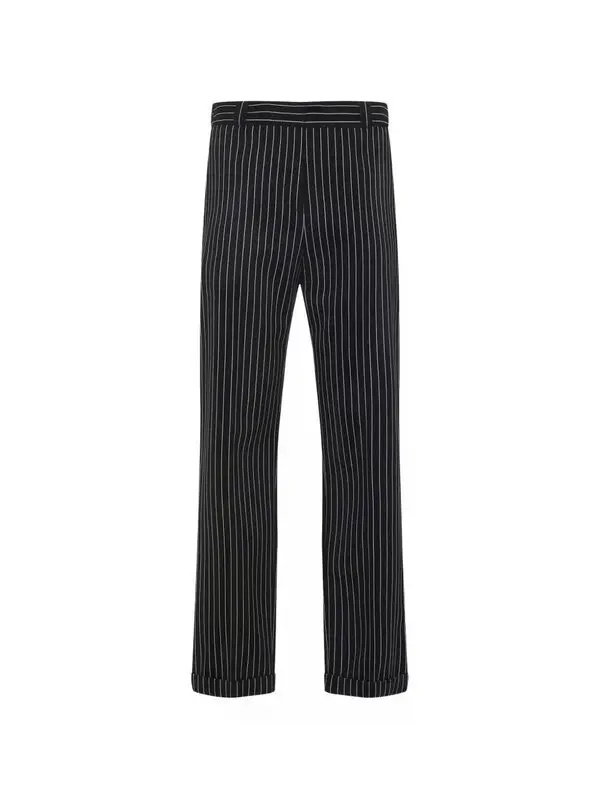 TOM FORD Striped Trousers - Black